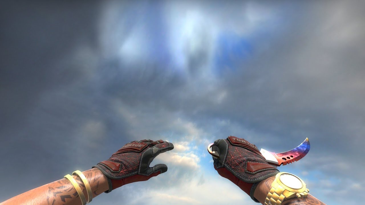 Talon Marble Fade 5th Fire & Ice + Specialist Gloves Crimson Web FT ...