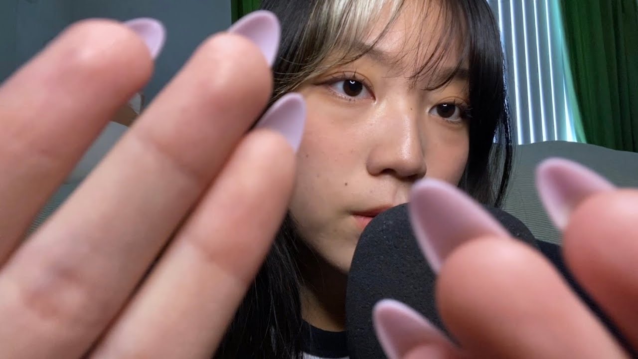 asmr scratching you | hand movements with mouth sounds - YouTube