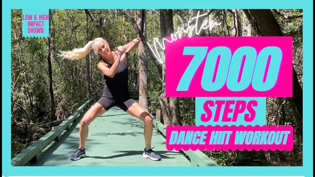 1 HOUR MONSTER 7000 STEPS DANCE HIIT WORKOUT | High or Low Impact - YouTube