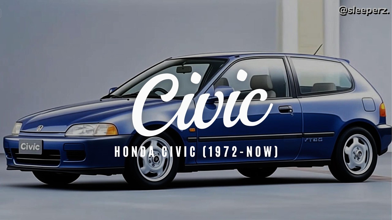 HONDA CIVIC's EVOLUTION Thru The Years (1972-Now) Transformation Video ...