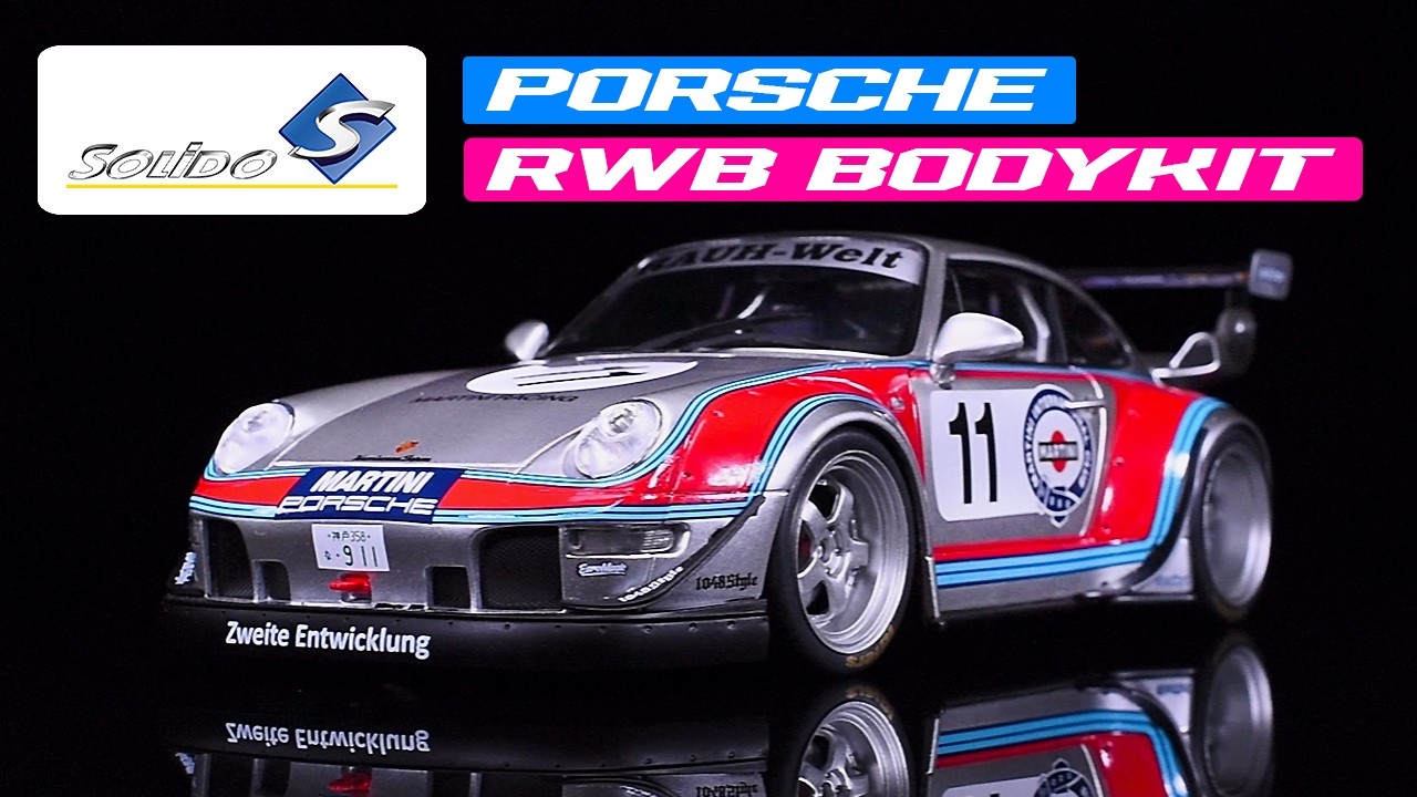 2020 RWB Bodykit #11 "Martini-Kamiwaza Racing" Silver Metallic 1/18 ...