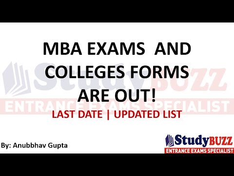 Last date of all MBA exam forms | Last date, Important details | List of colleges form to be out ...