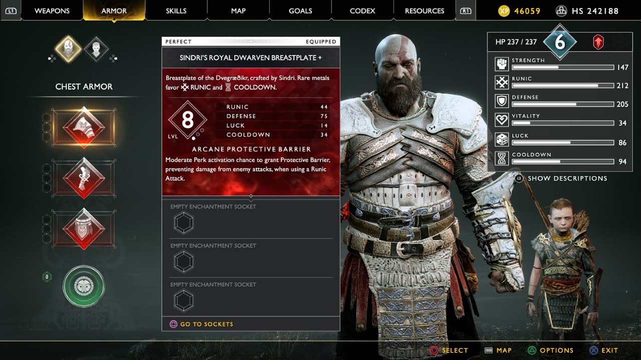 SINDRI'S ROYAL DWARVEN ARMOR SET IN GOD OF WAR NEW GAME+ - YouTube