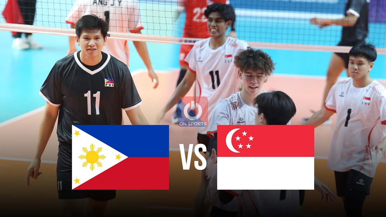 🔴Full HD | PHILIPPINES vs SINGAPORE | Star moment Joshua Umandal - Men ...