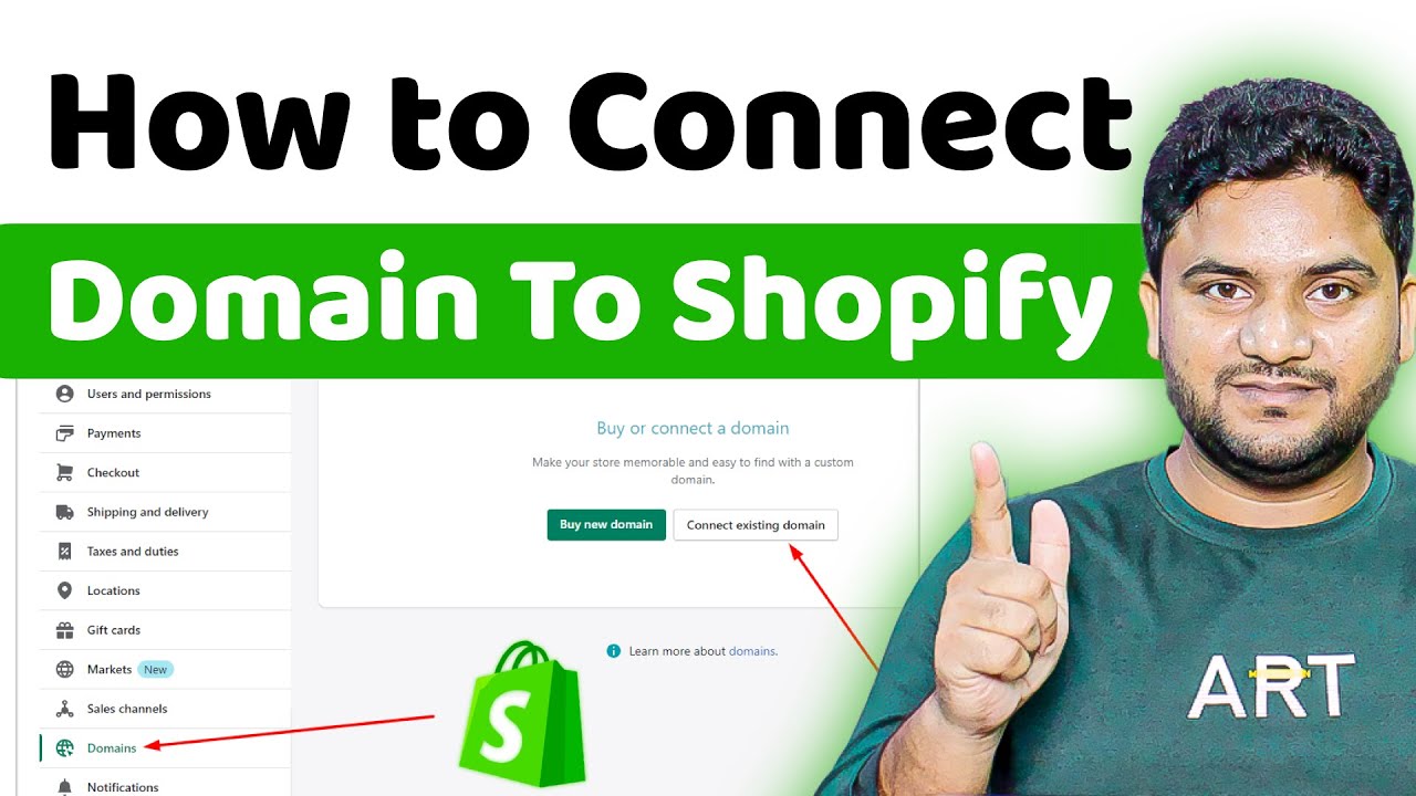 How to Connect Domain to Shopify - YouTube