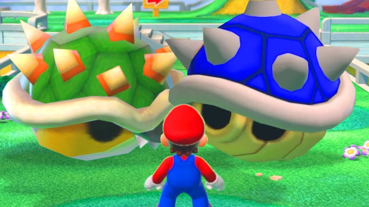 What happens when Mario collects the Bowser & Spiny Shell in Super ...