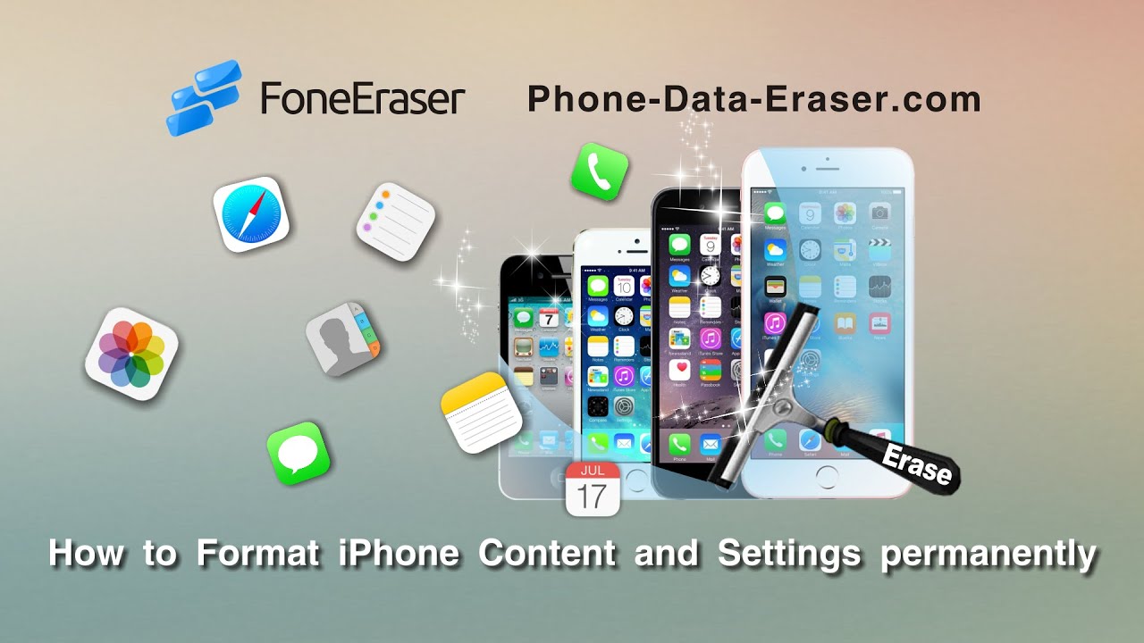 How to Format iPhone 6S/6S Plus/5S/5C/5 Content and Settings ...