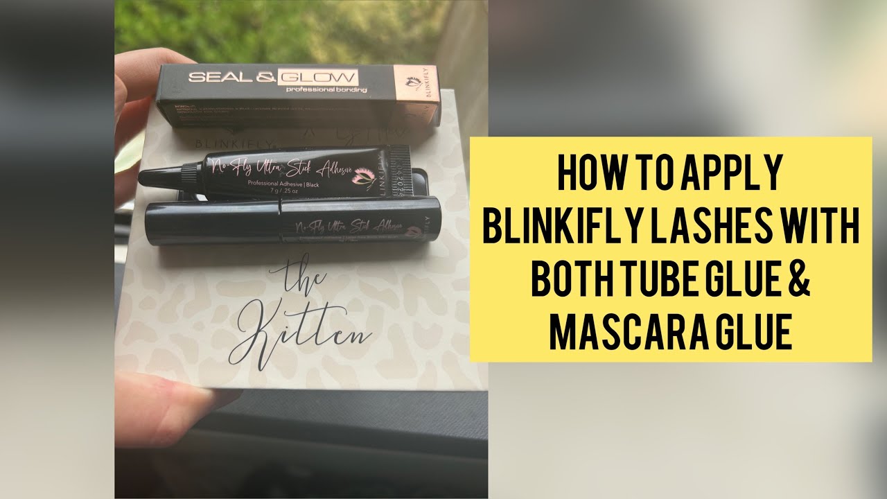 How to apply DIY Lash Extension Blinkifly lashes with both Tube Glue ...