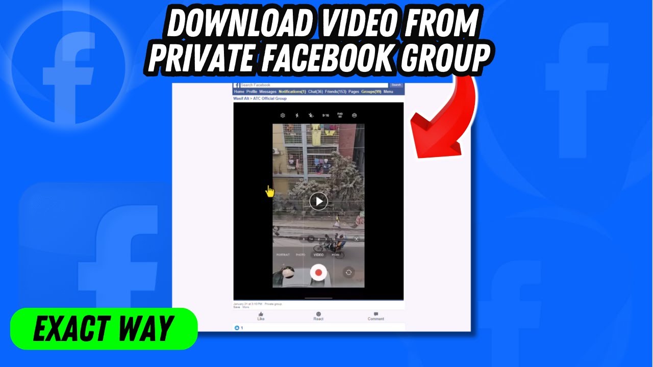 How to Download a Video from a Private Facebook Group - YouTube