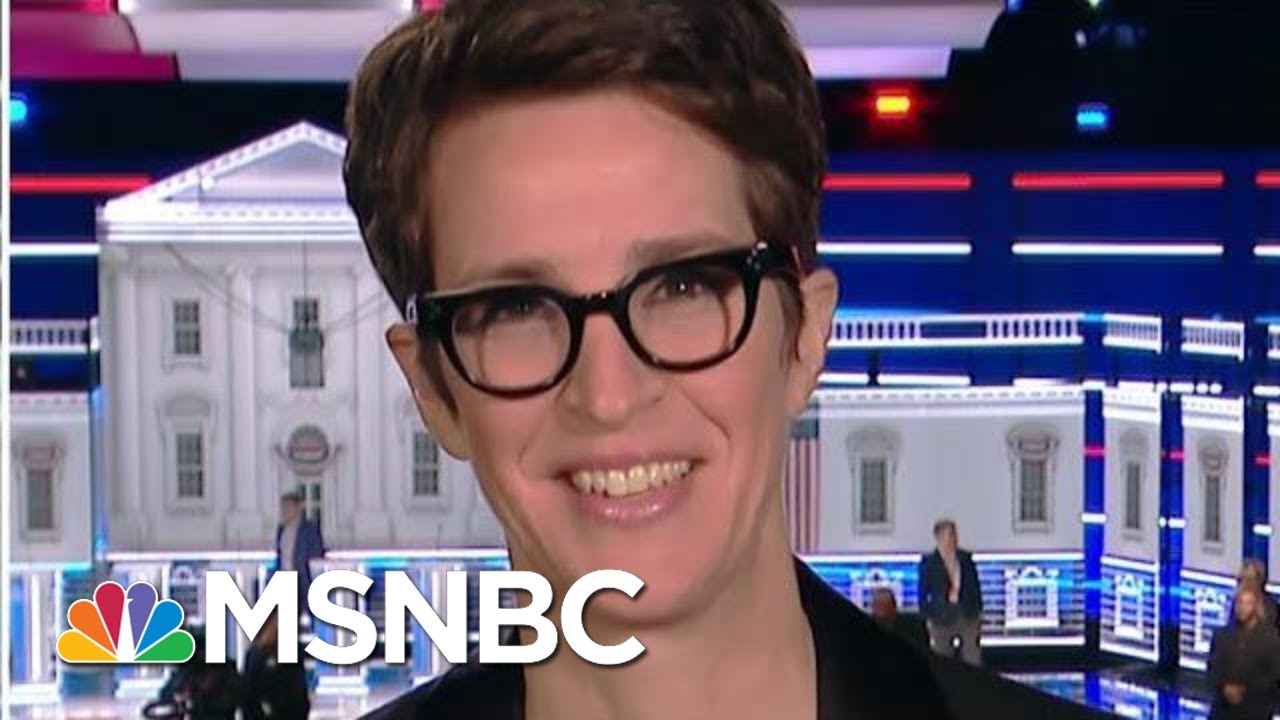 Maddow Credits Tough-As-Nails Co-Moderators For Smooth Debate | MSNBC ...