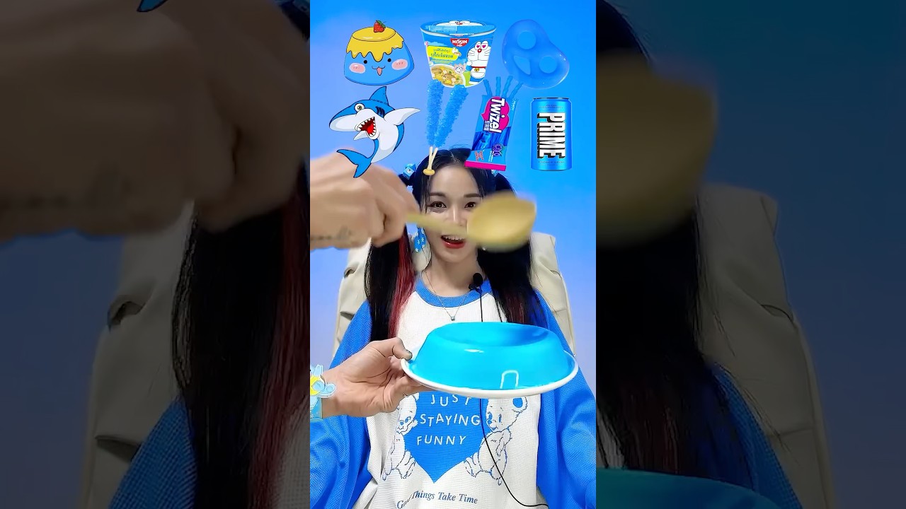 Eating jelly blue things #mukbang #eatingchallenge #fancam #viralvideo ...
