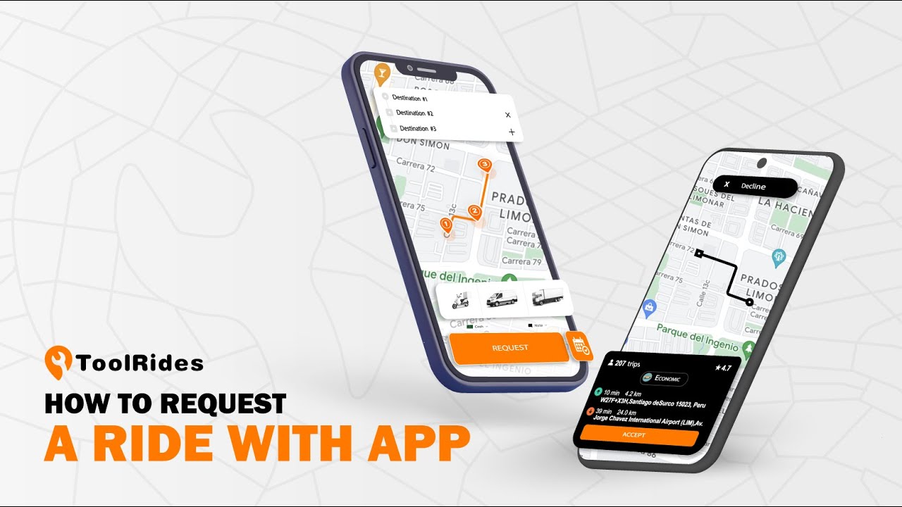 How to request a ride with App - YouTube
