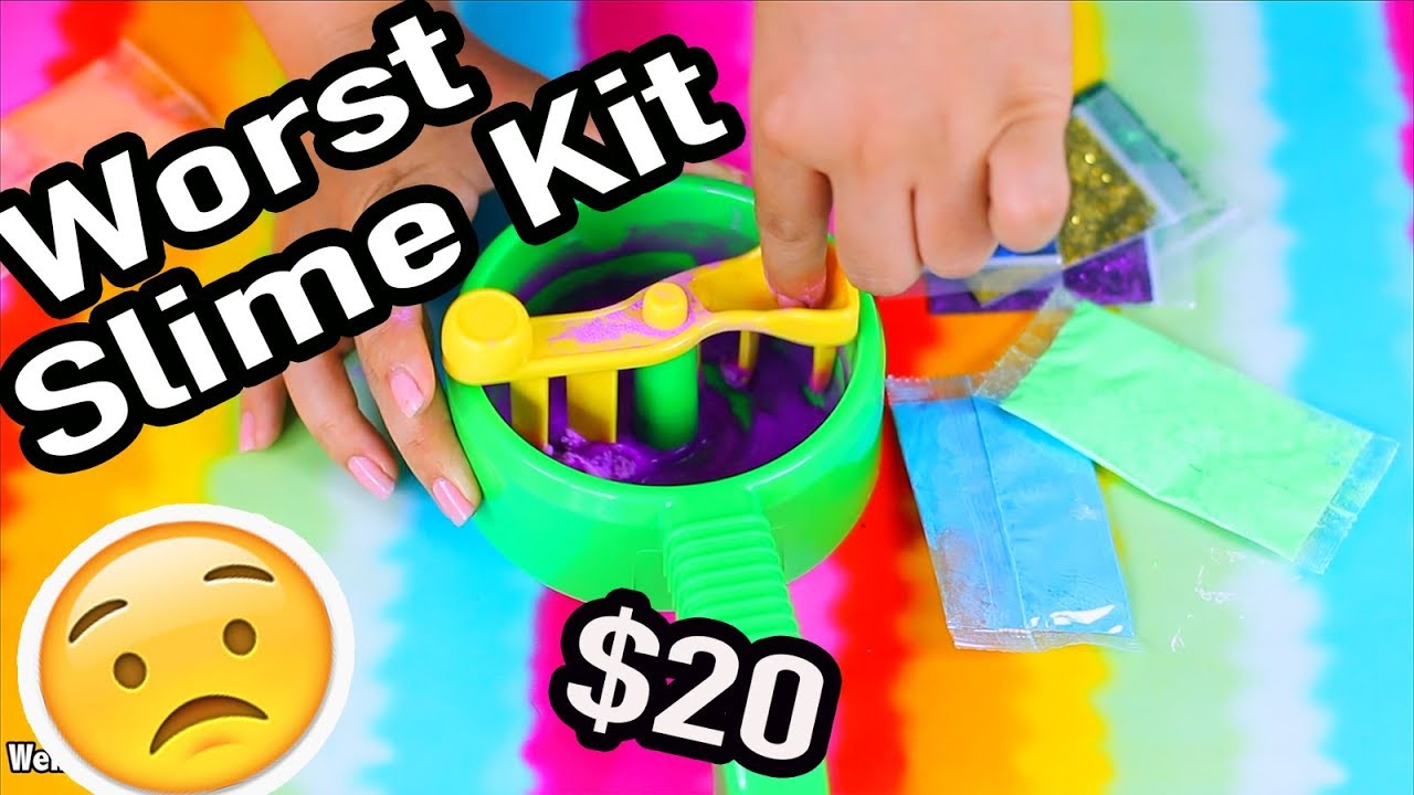 Worst DIY Slime Kit Test Experience - YouTube