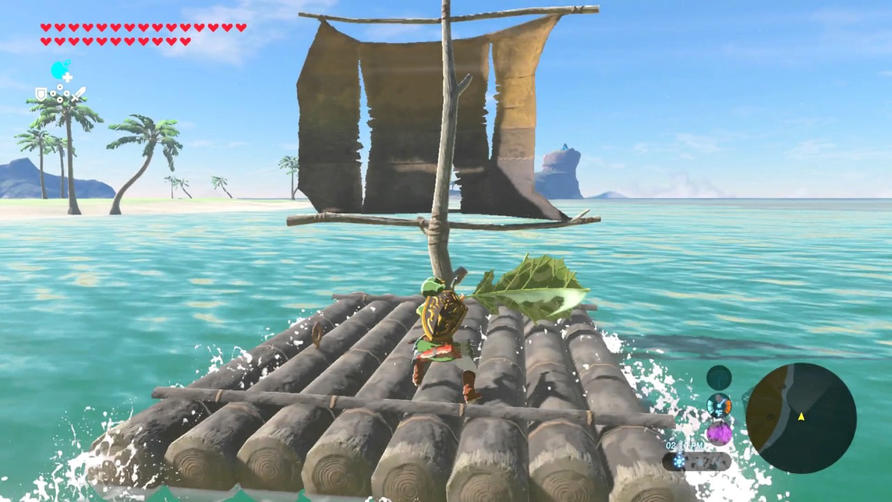 The Legend of Zelda: Breath of the Wild - Sailing the Sea (With Wind ...