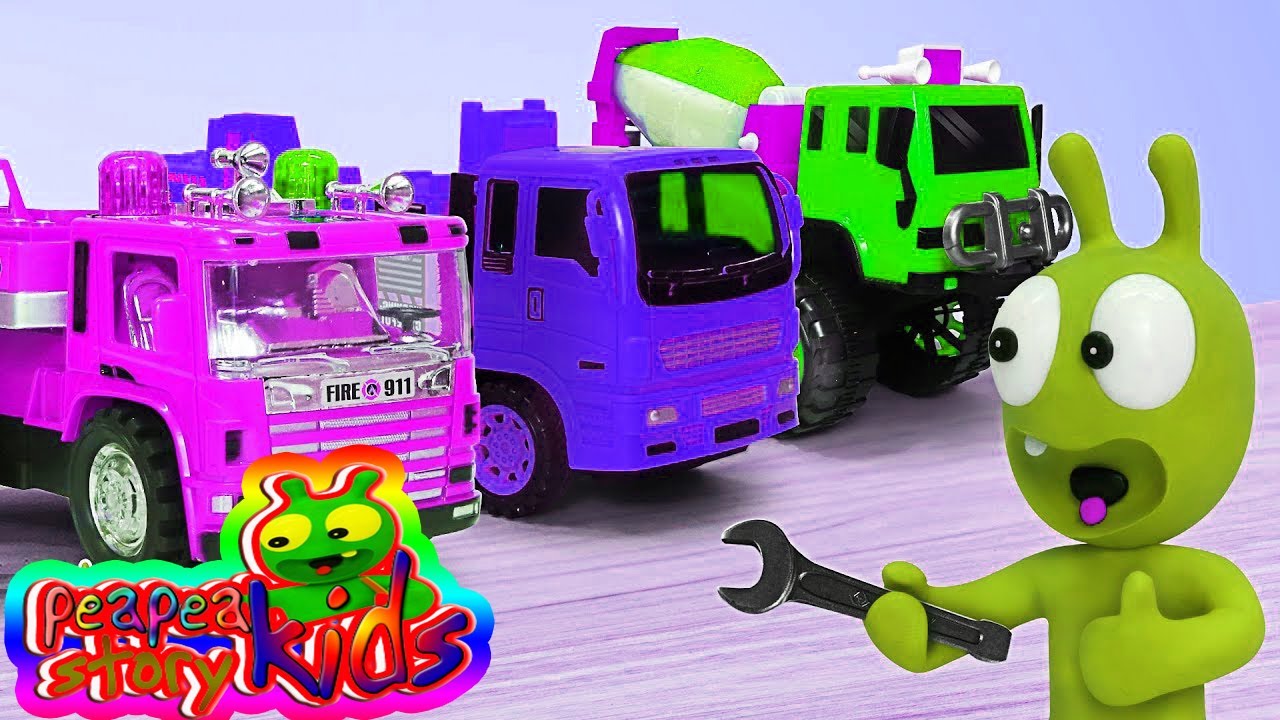 PeaPea Playing with Toy Cars Collection - Video for kids - YouTube