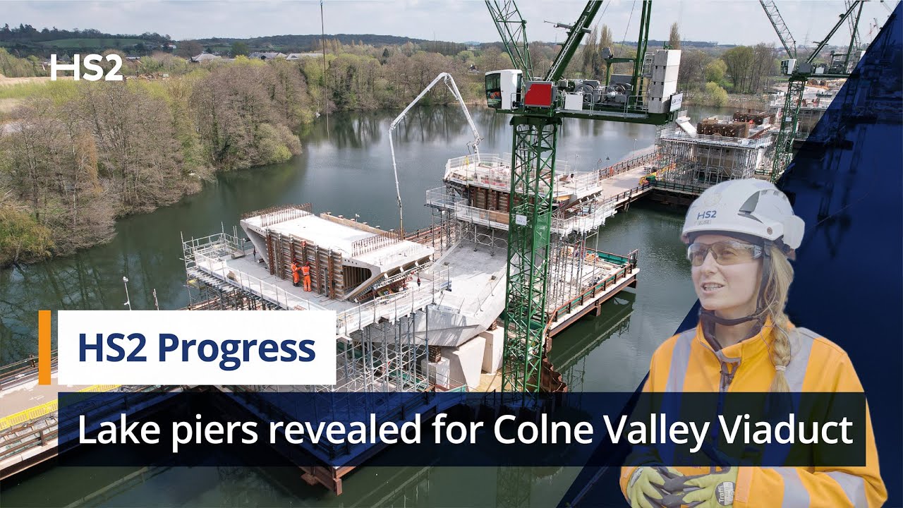 HS2 reveals first giant lake piers for record-breaking Colne Valley ...