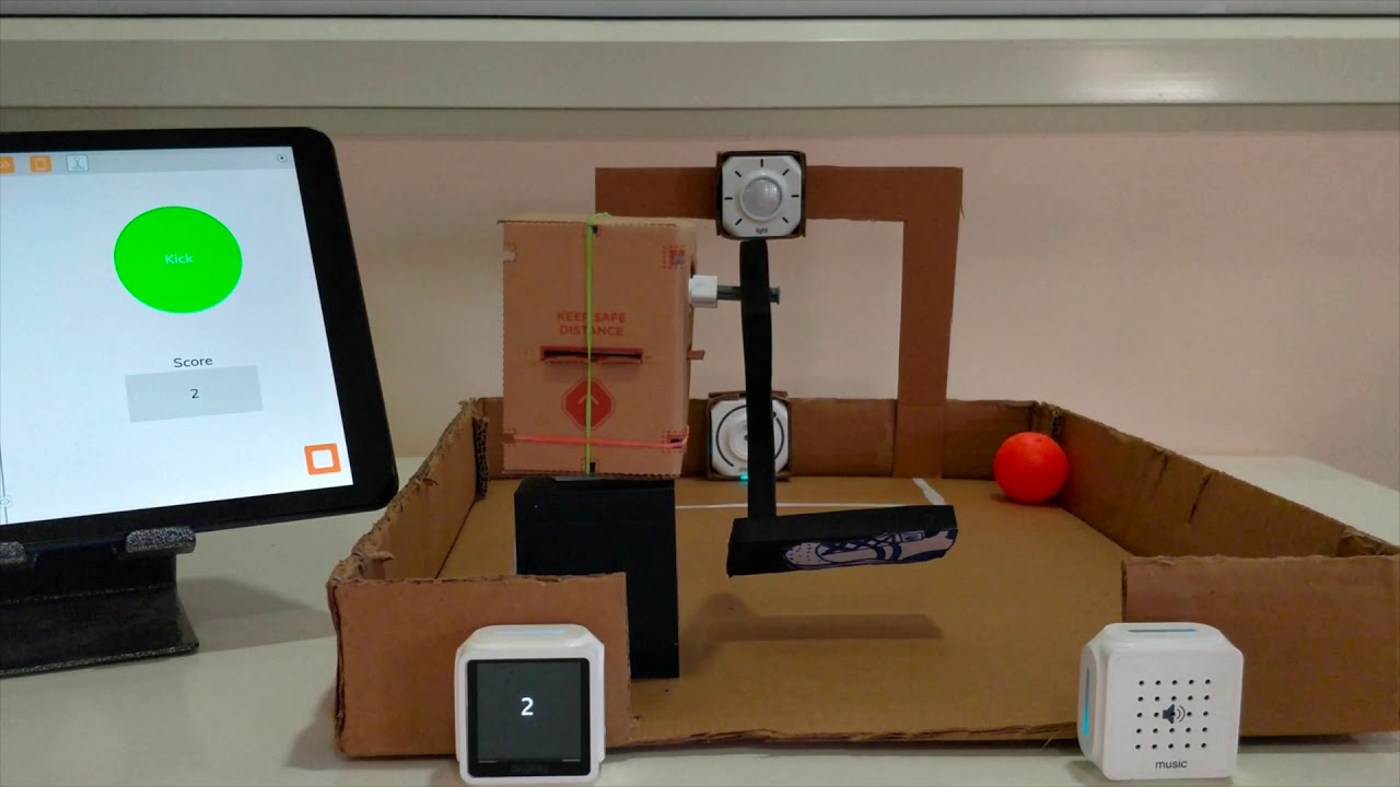 Paper ball kicker using Plezmo® - YouTube