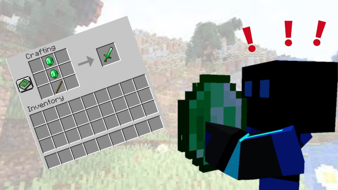 CRAFTING TOOLS USING EMERALD IN MINECRAFT! - YouTube