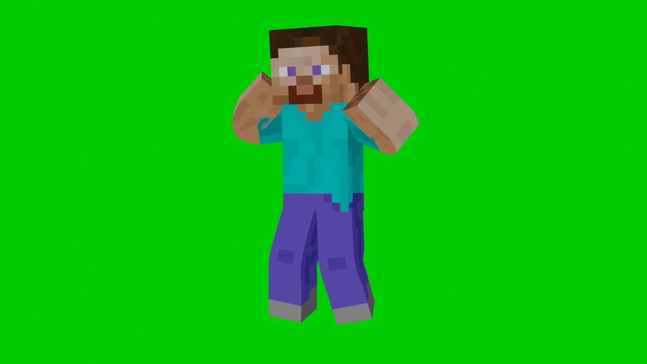 minecraft Steve bailando video para uso comercial | sin copyright - YouTube