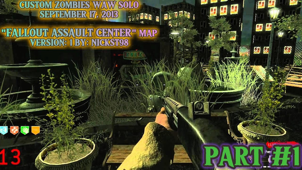 Custom Zombies Solo "Fallout Assault" Map Part #1 - YouTube