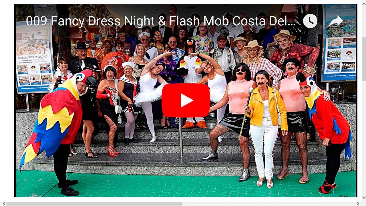 Fancy Dress Night & Flash Mob Costa Del Jive 9 - April 2018 - YouTube