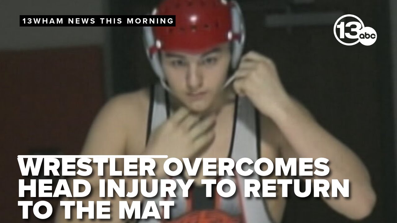 High school wrestler overcomes severe head injury after accident - YouTube