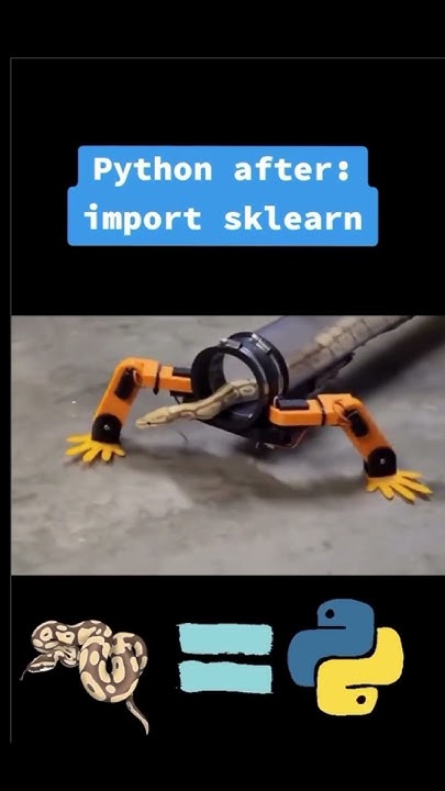 Python after import sklearn - YouTube