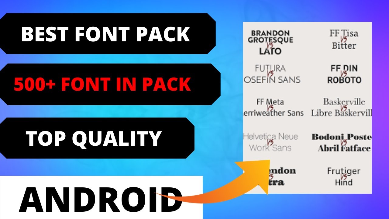 500+ Font || 500 Fonts Pack Giveaway || Popular Fonts Packs || - YouTube