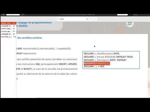 Gestion des Données (Vidéo 15) : Les variables - YouTube