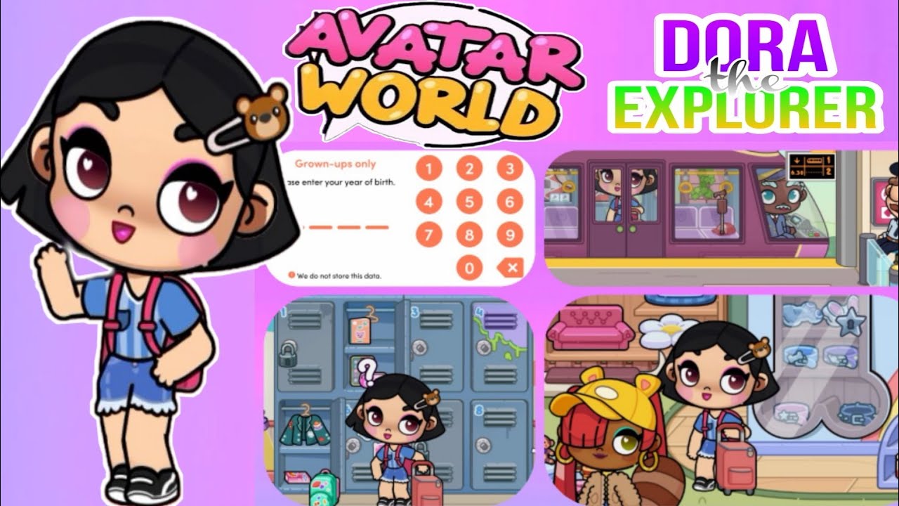 ALL UNLOCK FREE CODE AVATAR WORLD DORA THE EXPLORER #avatarworld #pazu ...