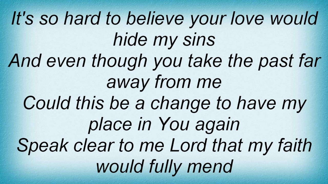 Fred Hammond - Prodigal Son Lyrics - YouTube
