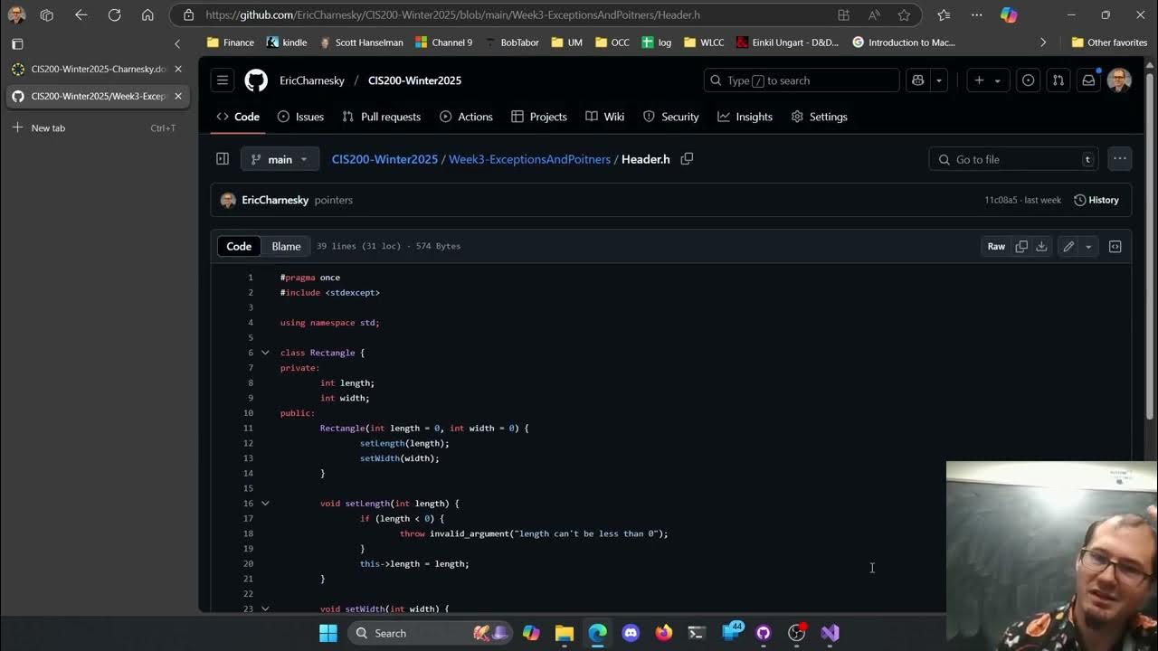 CIS 200 - Computer Science II ( C++ ) - Winter 2025 - Arrays and Vectors - YouTube