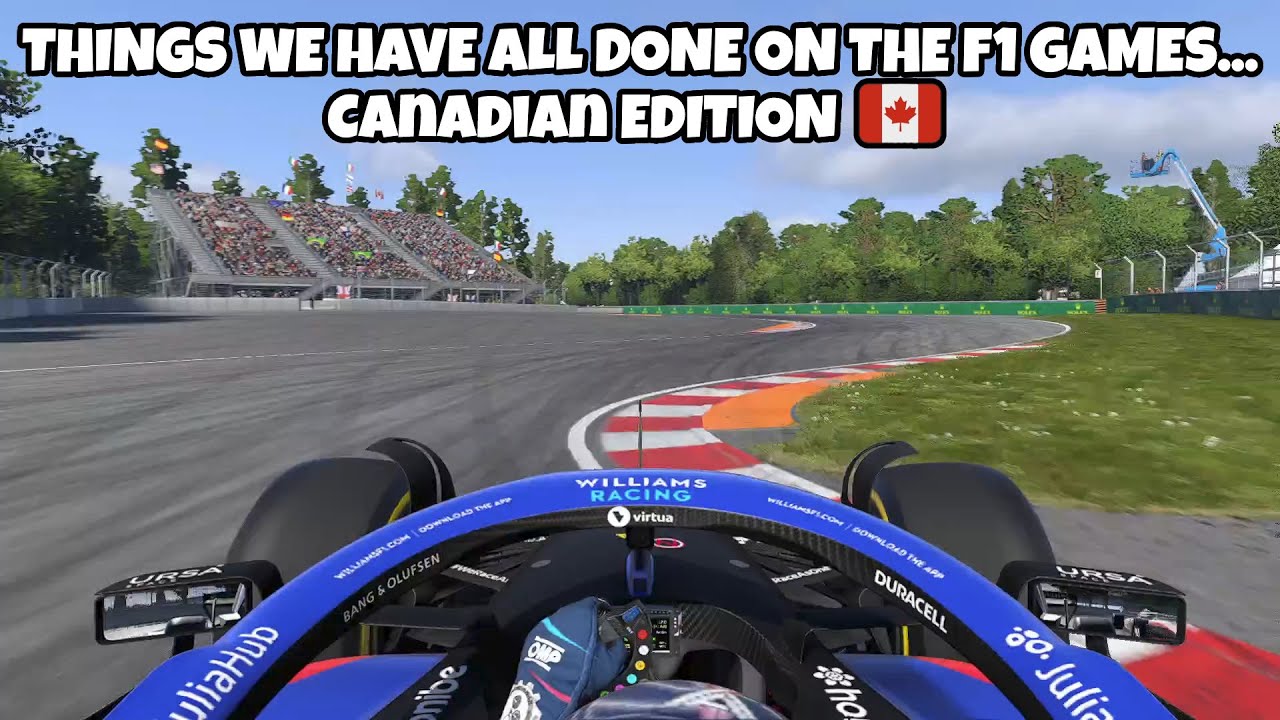 Things we have all done on the F1 games - Canadian Edition - YouTube