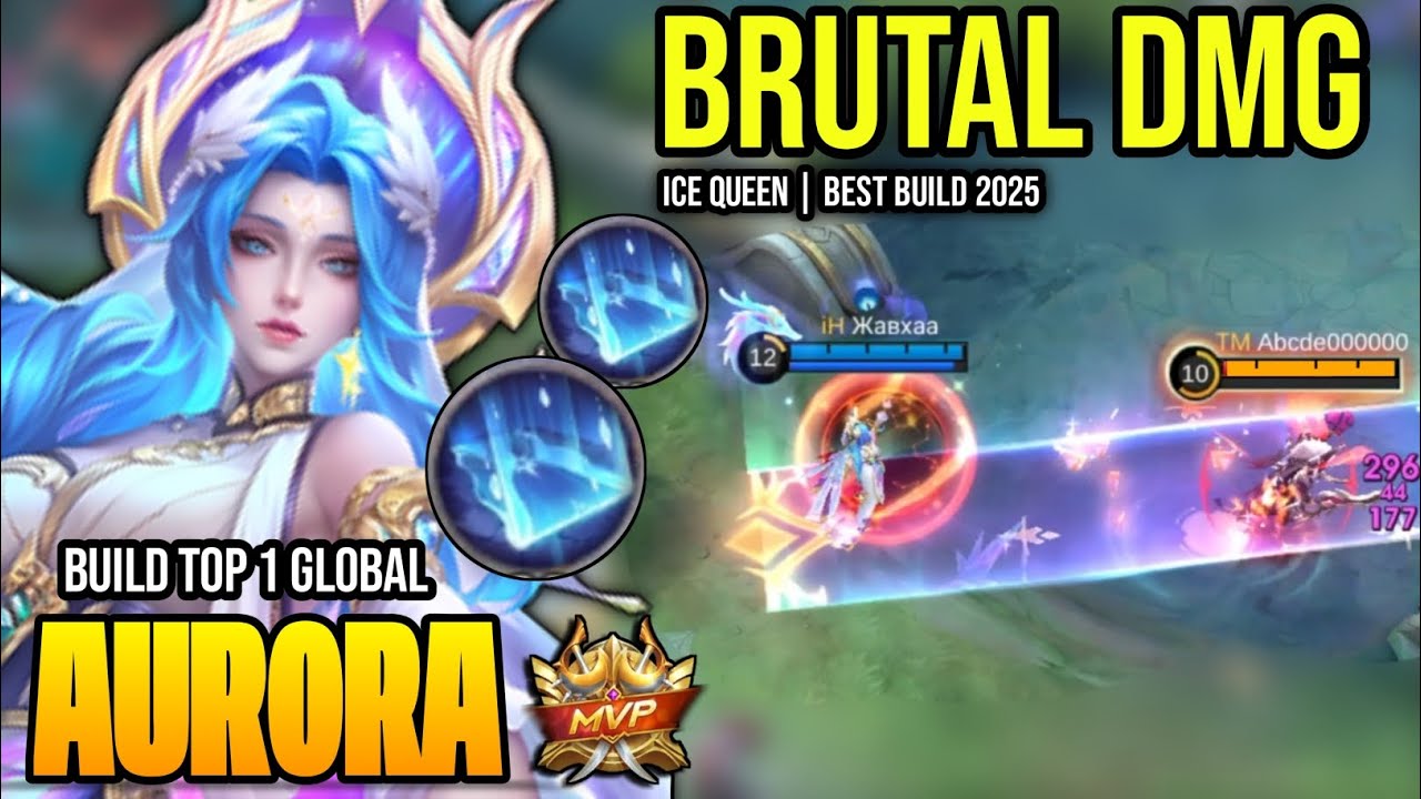 AURORA BEST BUILD 2025 | BUILD TOP 1 GLOBAL AURORA GAMEPLAY | MOBILE ...