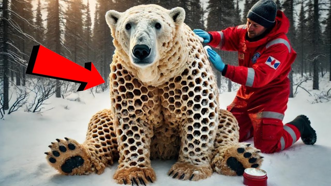 The Story of a Polar Bear: barnacles Honeycomb-like Wounds and Rescue ...
