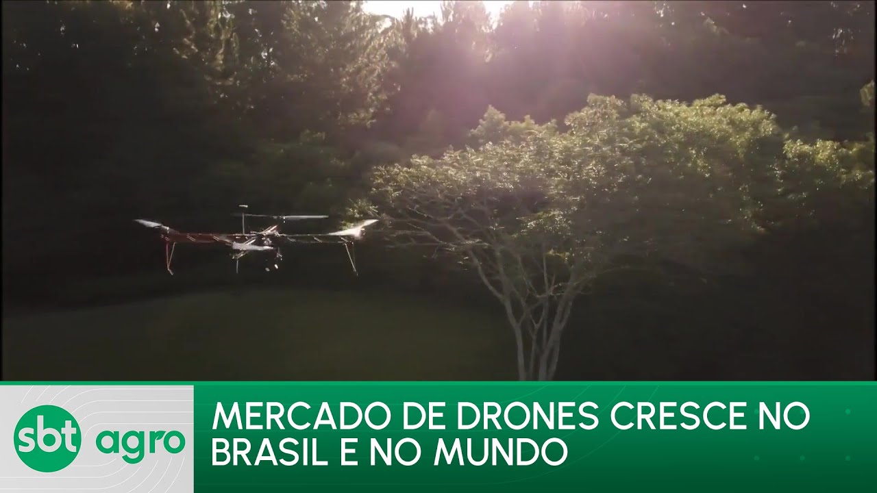 SBT AGRO 06/11/23: Mercado de drones registra um crescimento no Brasil e em todo o mundo - YouTube