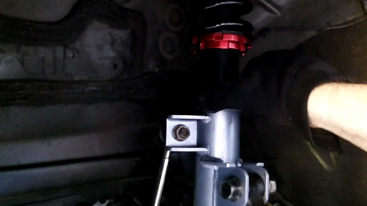 HOW TO ADJUST FRONT COILOVER HEIGHT BY SCIONEDGE - YouTube
