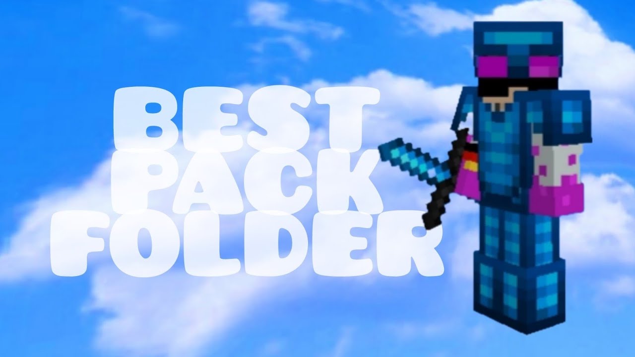 The BEST MCPE Pack Folder - YouTube