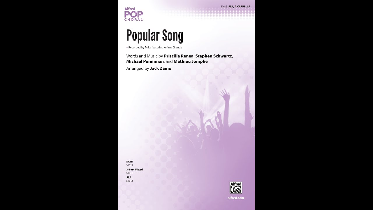 Popular Song (SSA, a cappella) arr. Jack Zaino – Score & Sound - YouTube