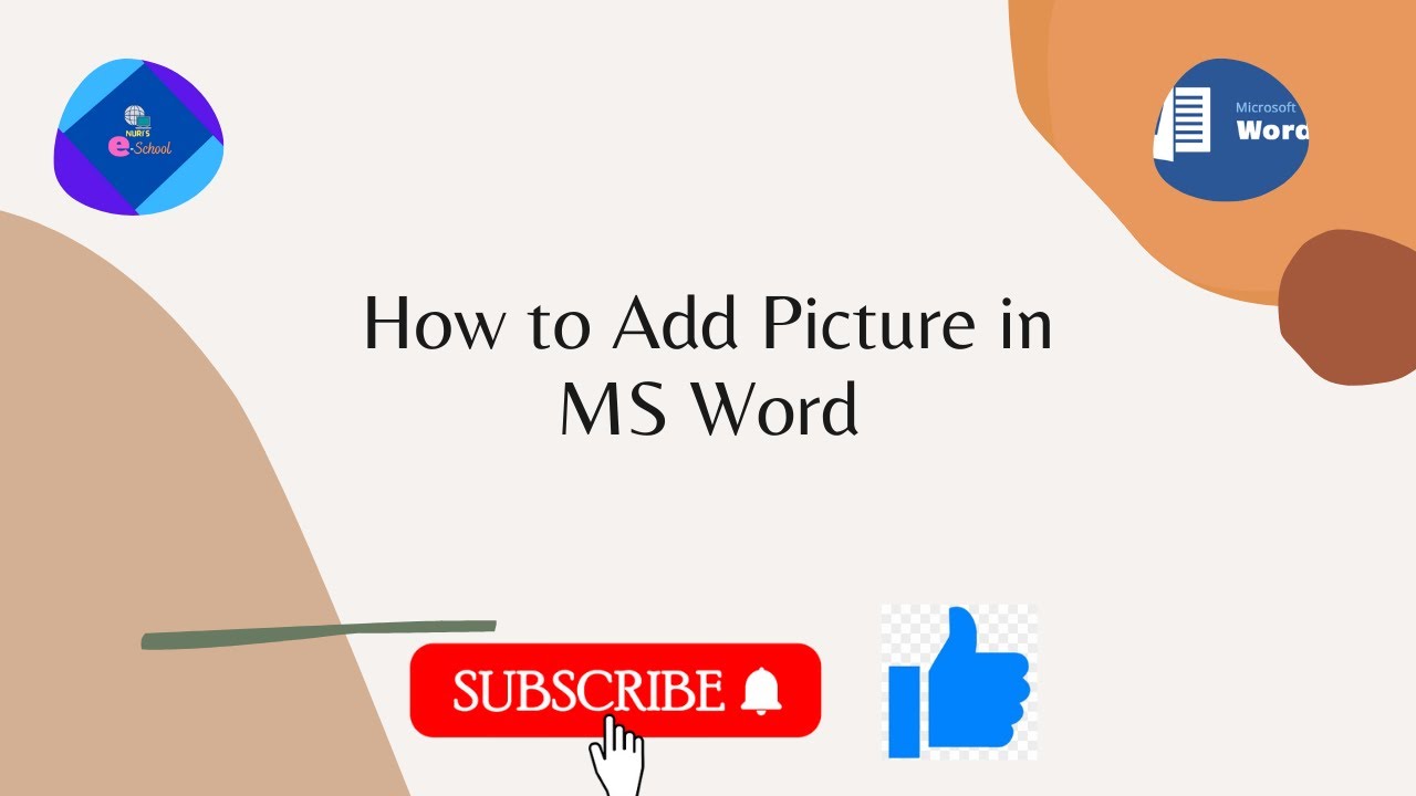 How To Add Picture In MS Word YouTube How To Add Picture In MS Word YouTube