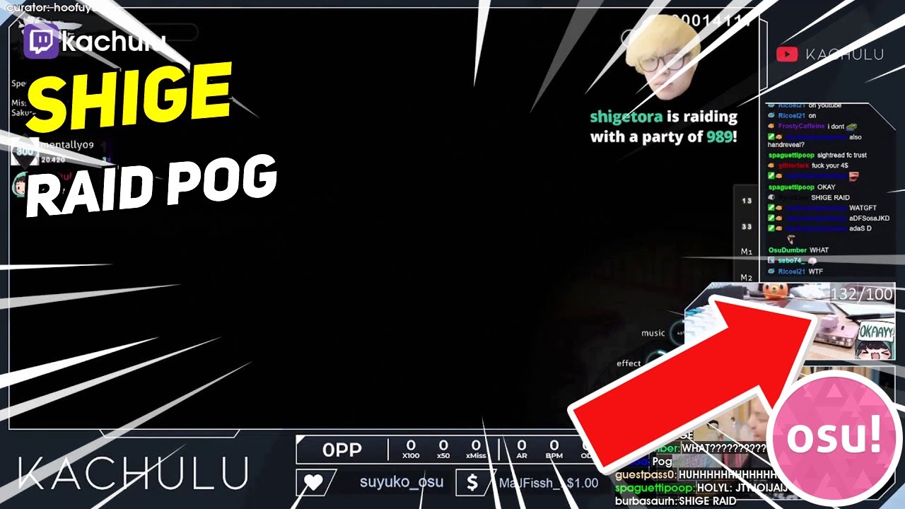 SHIGE RAID POG | Daily Osu Stream Highlights - YouTube