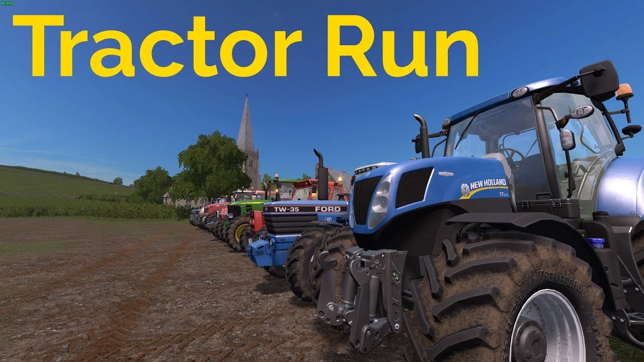 Farming simulator Tractor Run - YouTube
