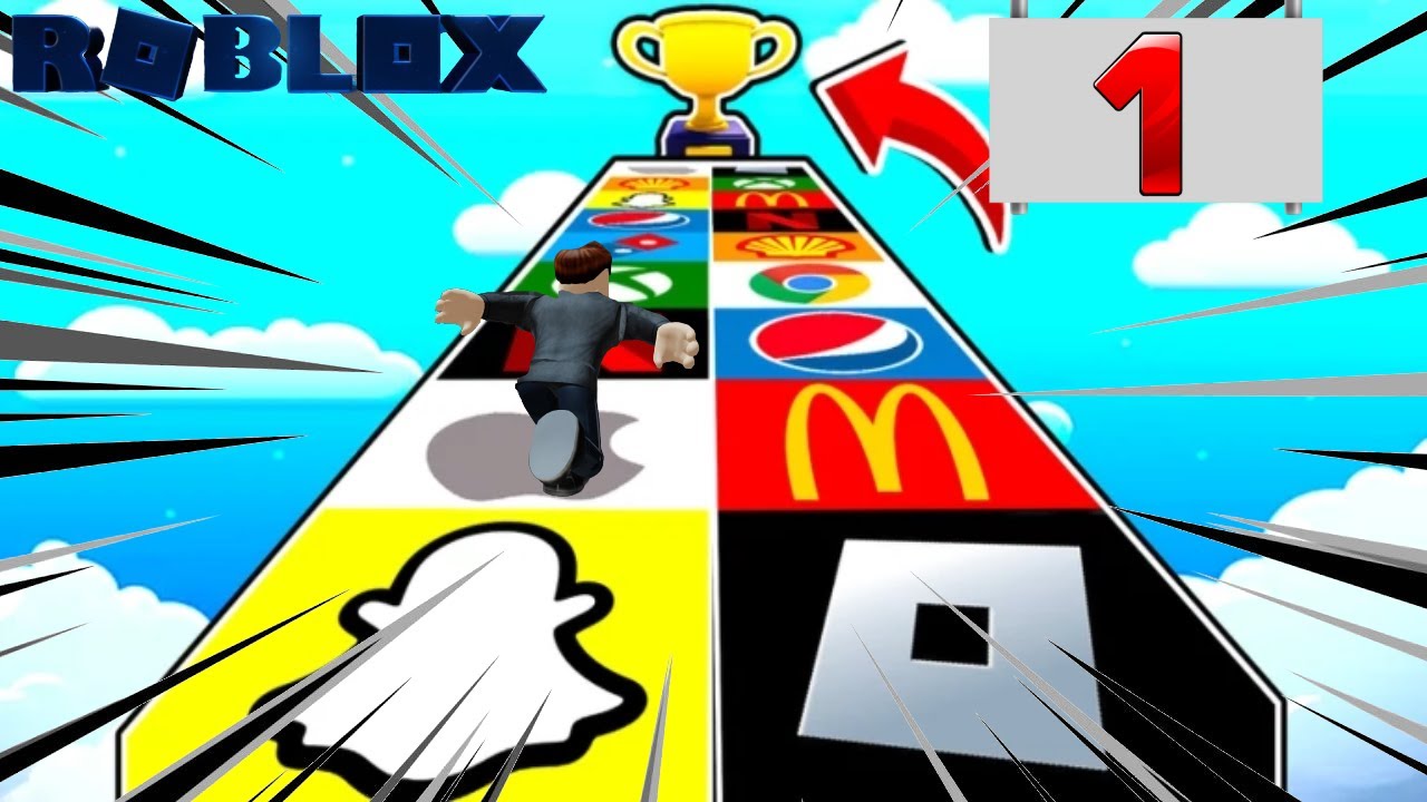 JUMP ON MY BEST!!!! Roblox Stand on Logo Gameplay - YouTube