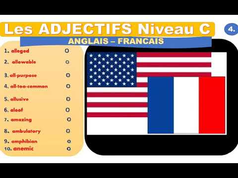 10 ADJECTIFS NIVEAU C1-C2 en ANGLAIS-FRANÇAIS - YouTube