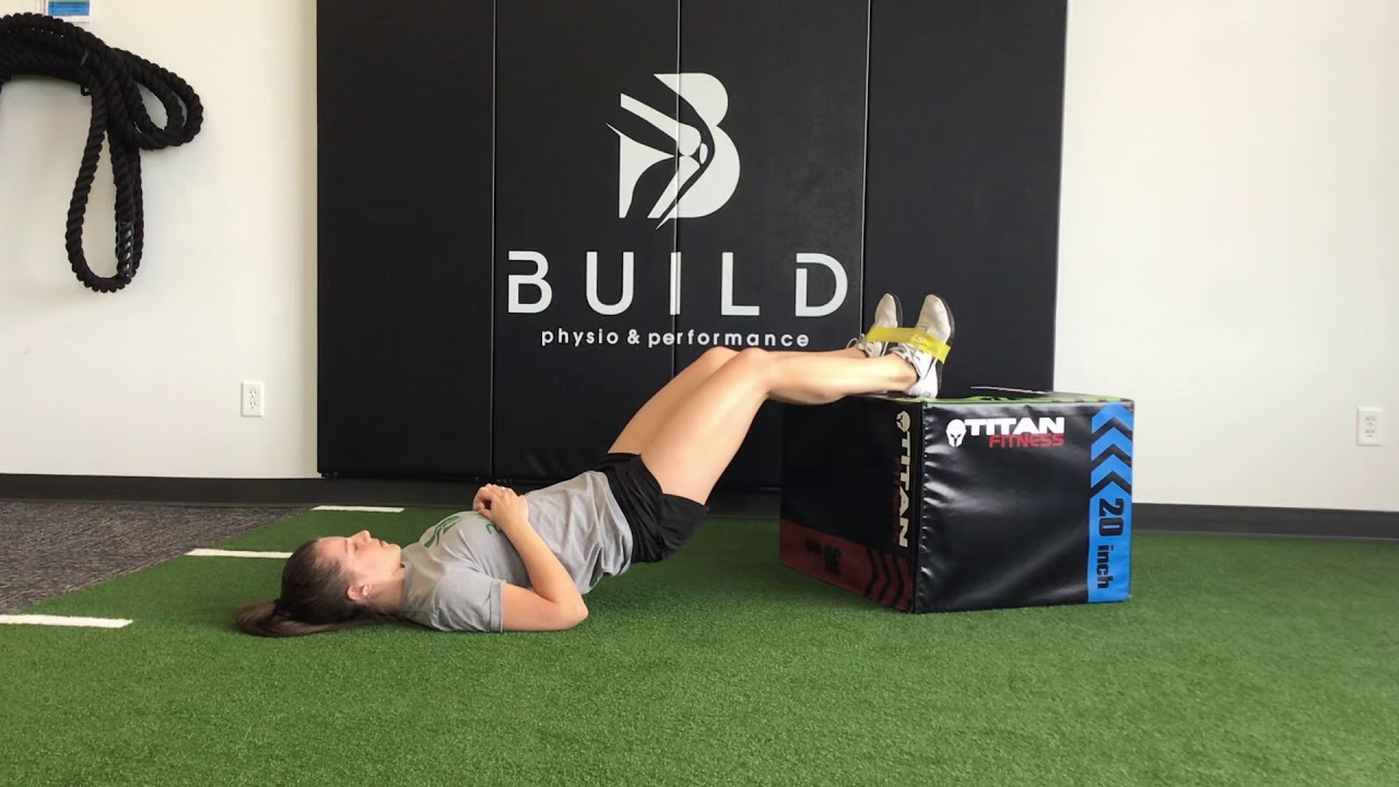 Hamstring Bridge w/ Marching - YouTube