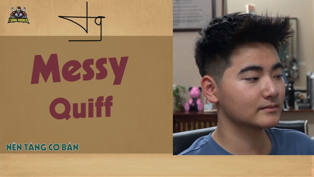 Hướng dẫn cắt kiểu tóc Messy Quiff đang hot nhất hiện nay . - YouTube