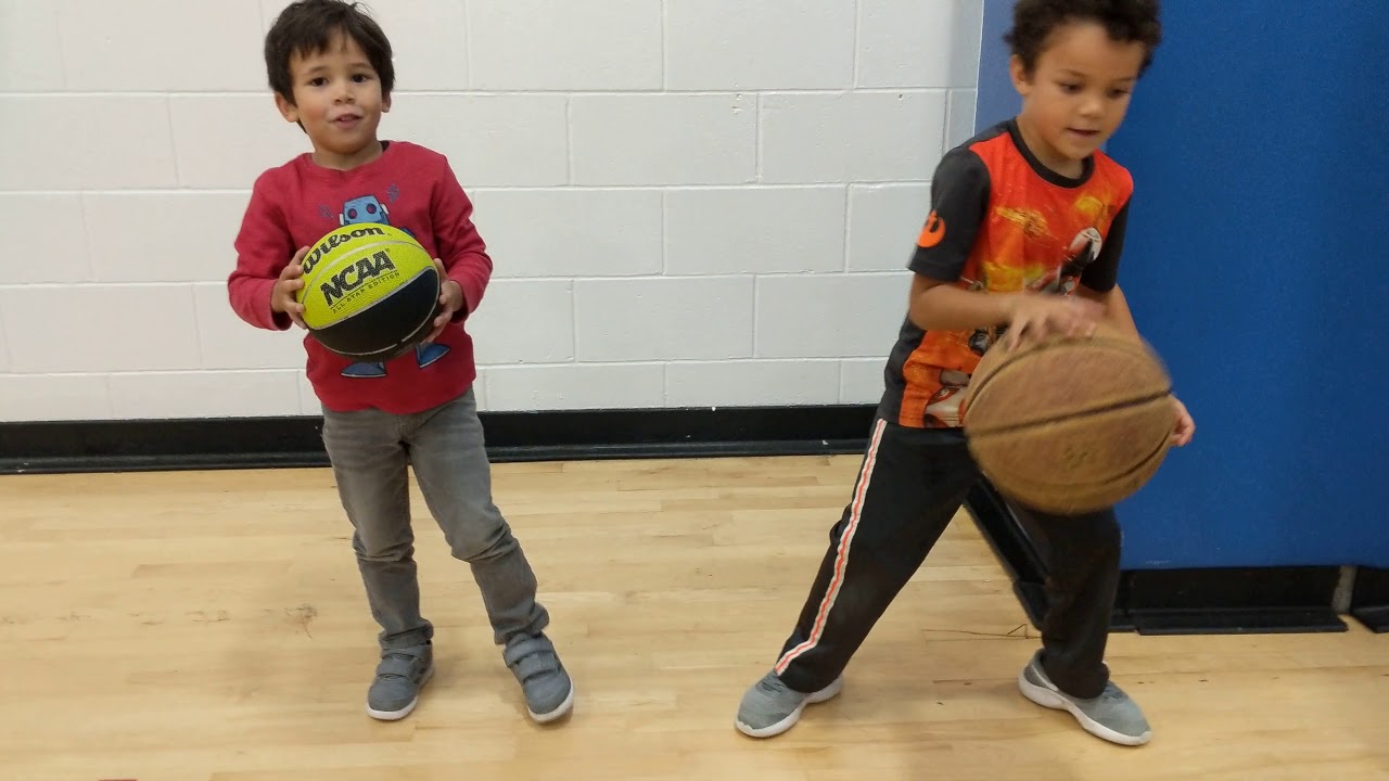 Kids Battle To Show Basketball Moves - YouTube