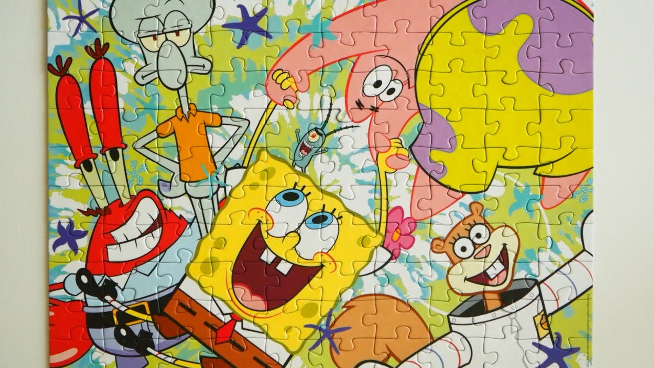Spongebob Squarepants Puzzle - Children Puzzle | Puzzle Kings - YouTube