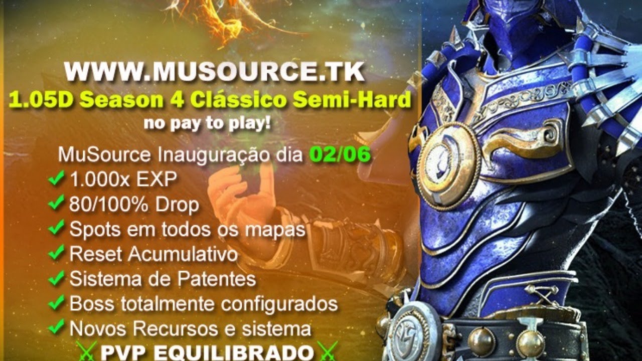 Mu Online - Mu Source PRIVATE BR SEASON 4 Versão 1.045d GOGO JOGAR ...
