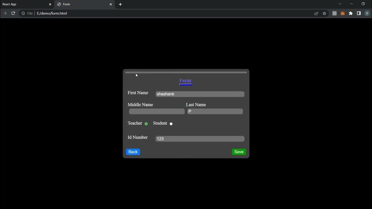 Multi Step Form With Validation Using Html Css And Js Html Css Js Formvalidation Youtube